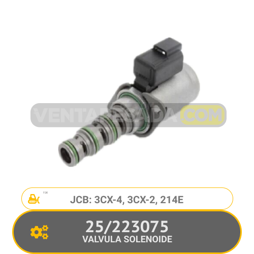 25/220994 | Válvula Solenoide | 2CX, 4CX | JCB - VentaPesada.com